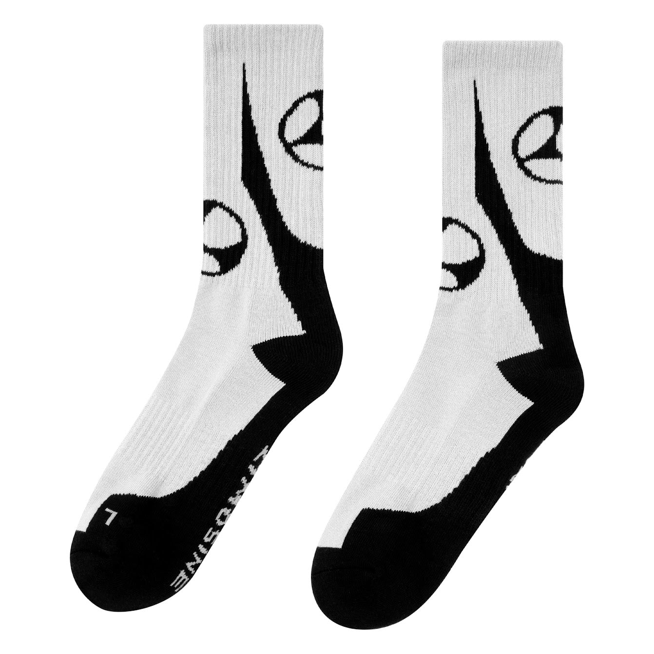 LIMOSINE LEDDY SOCK - GREY/BLACK – moceanskate