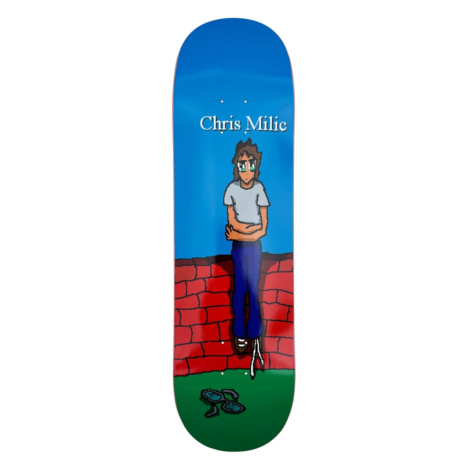 Frog Skateboards Broken Glasses (Chris Milic) Deck – moceanskate